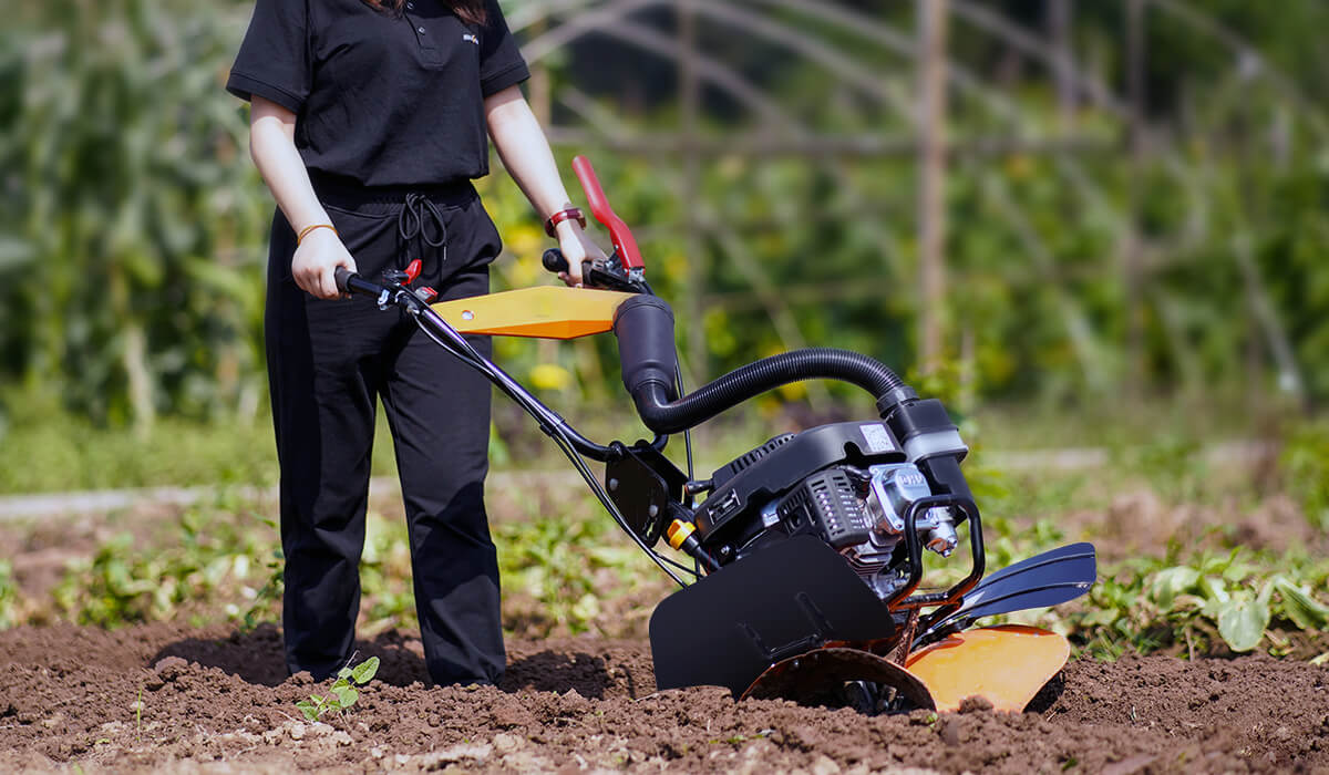 how to use a garden tiller? | BISON