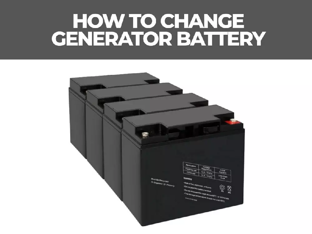 how to change a generator battery? | BISON
